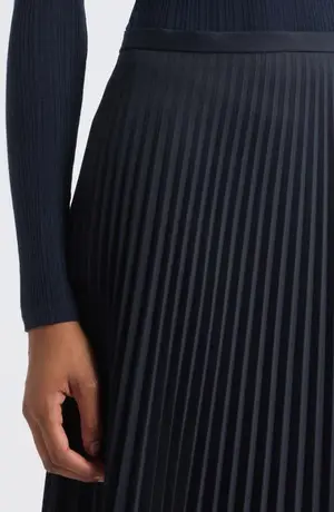 JAMIE HALLER The Accordion Pleated Maxi Skirt