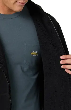 O'Neill High Pile Fleece Zip Front Hoodie