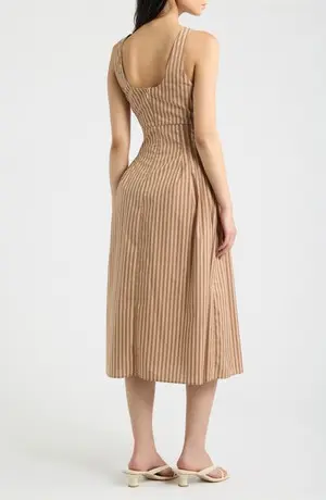 Solid & Striped The Josie Stripe Fit And Flare Dress