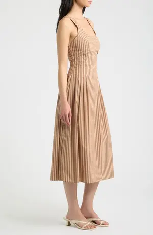 Solid & Striped The Josie Stripe Fit And Flare Dress