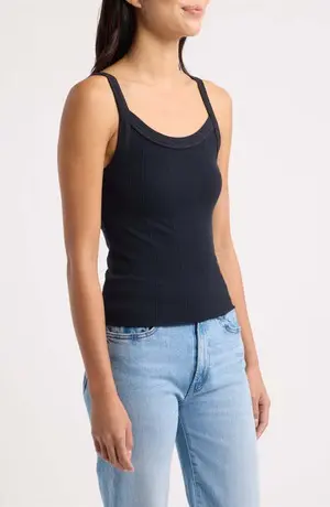 Free People So Soft Seamless Tank - Black