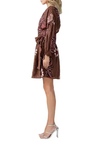 CIEBON Sonya Long Sleeve Tie Waist Dress