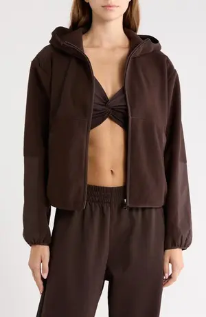 Beyond Yoga Polarflex Fleece Jacket - Dark Chocolate
