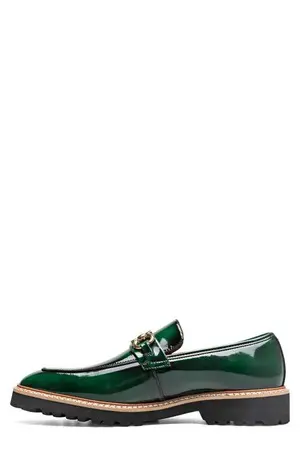 STACY ADAMS Carabello Moc Toe Bit Loafer - Green