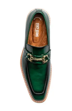 STACY ADAMS Carabello Moc Toe Bit Loafer - Green