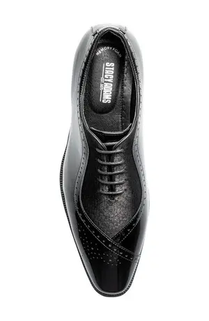 STACY ADAMS Stuart Faux Leather Wingtip Oxford