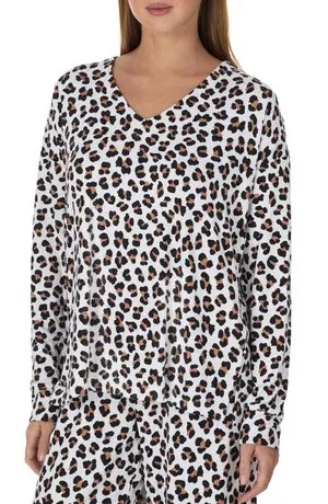 Kate Spade New York Long Sleeve Pajama Set - White/print