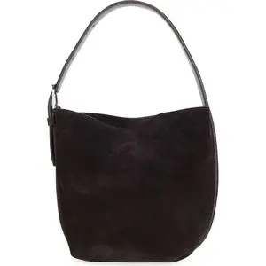 TOTEME Petite Belted Suede Tote - Espresso