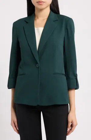 Anne Klein One-button Blazer