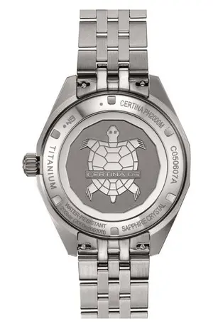CERTINA Ds Super Ph2000m Automatic Bracelet Watch - Titanium/white Dial