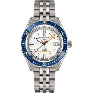 CERTINA Ds Super Ph2000m Automatic Bracelet Watch - Titanium/white Dial