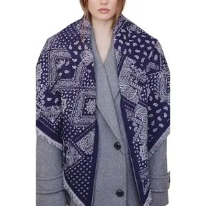 PETIT MOMENTS Williamsburg Paisley Scarf - Blue