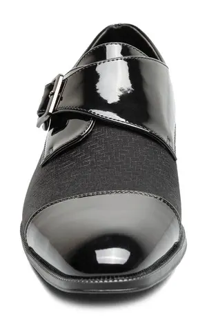 STACY ADAMS Sutherland Cap Toe Monk Strap Shoe