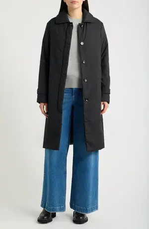 Bernardo Long Liner Coat - Black