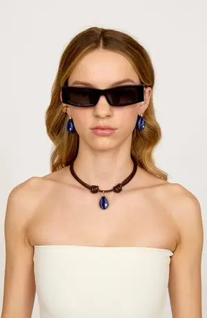 Éliou Cove Lazuli Cowrie Shell Pendant Necklace
