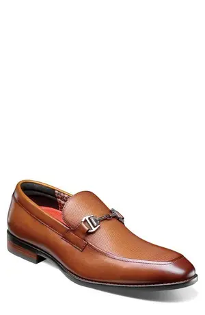 STACY ADAMS Lawton Moc Toe Slip-on - Cognac