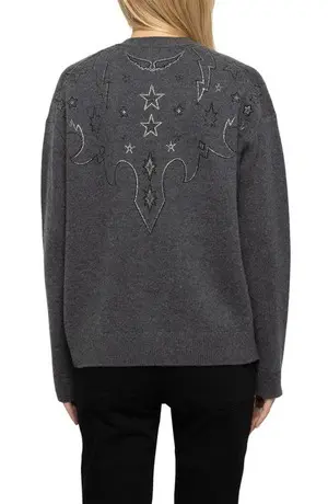 Zadig&Voltaire Mirkaz Strass Cashmere Cardigan