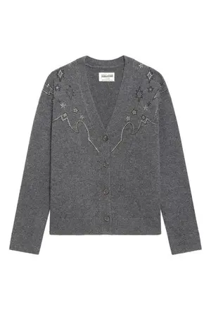 Zadig&Voltaire Mirkaz Strass Cashmere Cardigan