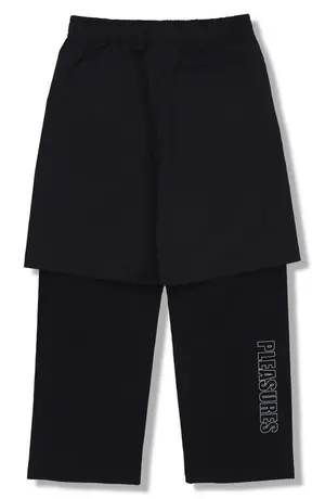 PLEASURES Stay Layered Cotton Drawstring Pants