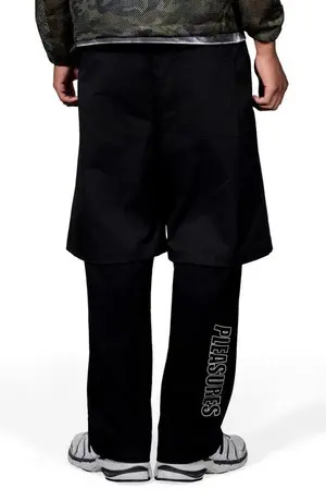 PLEASURES Stay Layered Cotton Drawstring Pants
