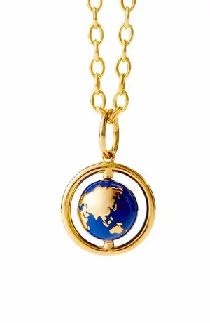 SYNA JEWELS Globetrotter Charm - Blue Enamel