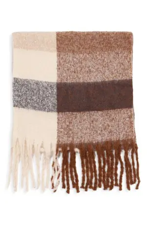 PETIT MOMENTS Lodge Knit Blanket Scarf - Beige
