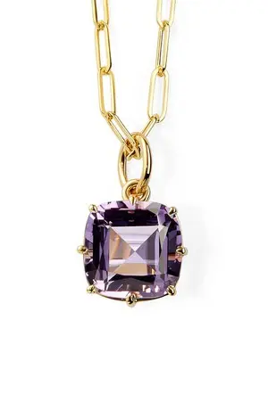 SYNA JEWELS Cushion Charm - Amethyst