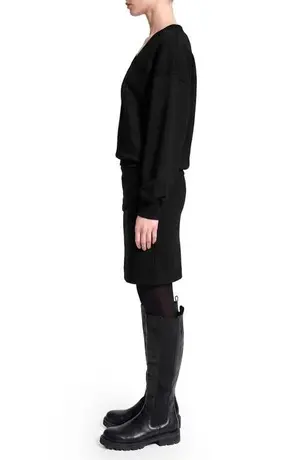 MARCELLA Mira V-neck Sweatshirt Dress