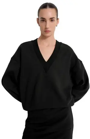 MARCELLA Mira V-neck Sweatshirt Dress