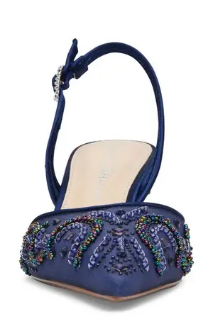Betsey Johnson Prim Slingback Pump - Navy