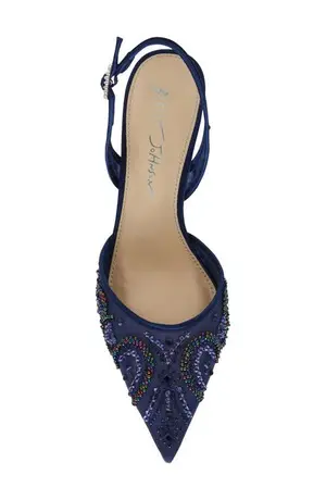 Betsey Johnson Prim Slingback Pump - Navy