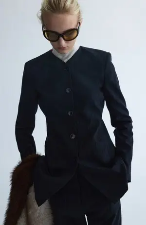Mango Wool Blend Blazer
