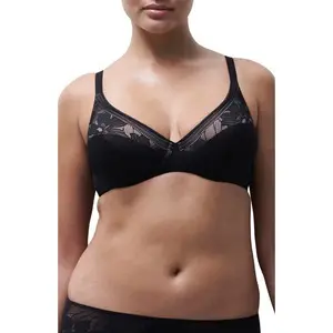 Chantelle Osmose Plunge Unlined Underwire Bra Black