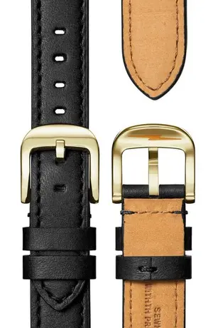 Shinola Canfield Leather Strap Watch