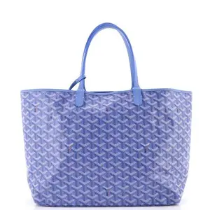 Goyard Saint Louis Reversible Tote Coated Canvas And Printed Canvas Pm - Blue