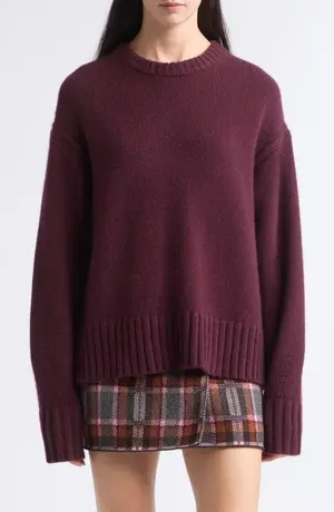 Guest In Residence Cozy Cashmere Crewneck Sweater - Fig