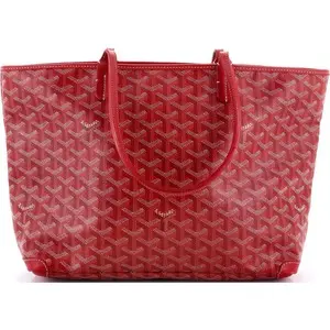 Goyard Artois Tote Coated Canvas Pm - Red
