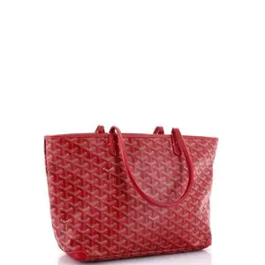 Goyard Artois Tote Coated Canvas Pm - Red