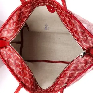 Goyard Artois Tote Coated Canvas Pm - Red