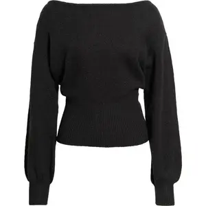 PACSUN Harley Off The Shoulder Sweater - Black