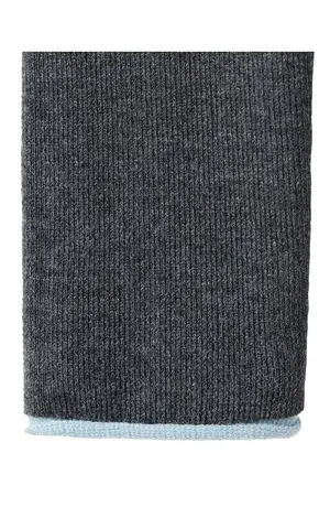 Mango Contrast Trim Crewneck Sweater - Grey