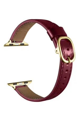 POSH TECH Carmen Patent Leather Watchband - Cherry Lacquer