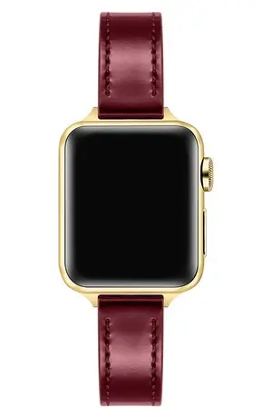 POSH TECH Carmen Patent Leather Watchband - Cherry Lacquer