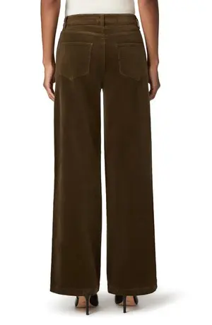Paige Anessa Stitch High Waist Wide Leg Jeans