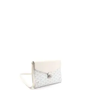 Goyard Chypre Wallet On Strap Coated Canvas With Leather