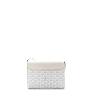 Goyard Chypre Wallet On Strap Coated Canvas With Leather