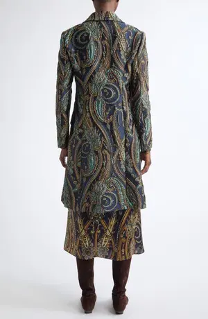 Etro Paisley Jacquard Coat