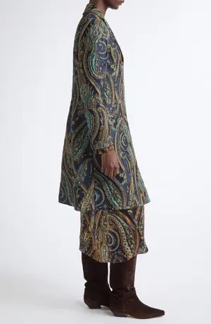 Etro Paisley Jacquard Coat