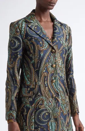 Etro Paisley Jacquard Coat