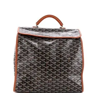 Goyard Saint Leger Briefcase Backpack Coated Canvas - Brown